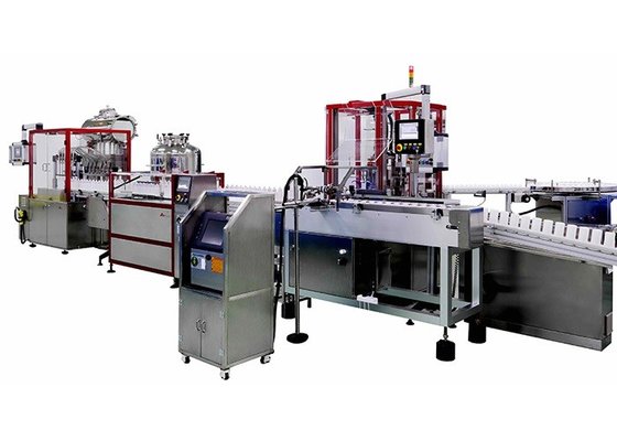 Plastic Glass Automatic Filling And Capping Machine 50 Pieces / Min Easy Operation